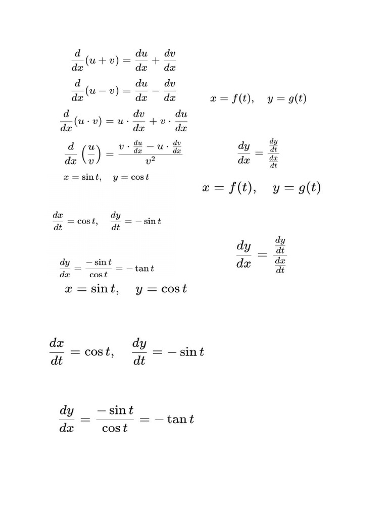 Math Formulas | PDF