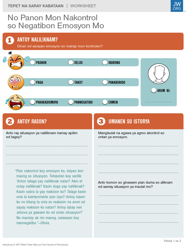 Emotion Worksheet | PDF