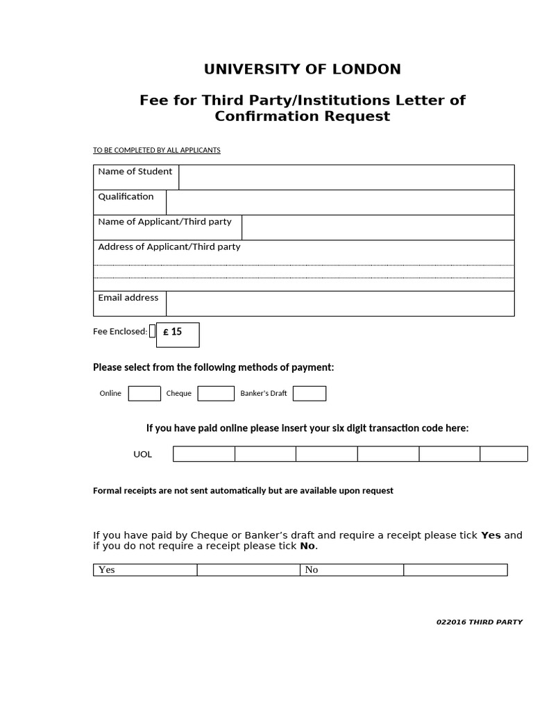 Fee Slip Conf Word | PDF
