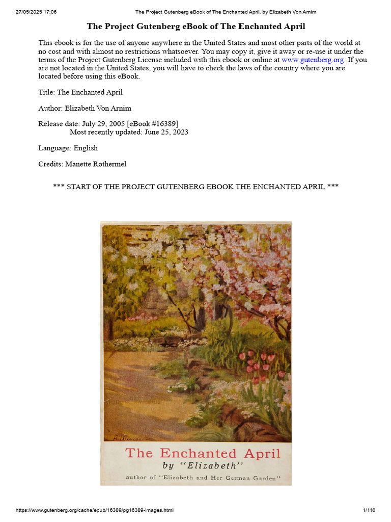The Enchanted April | PDF