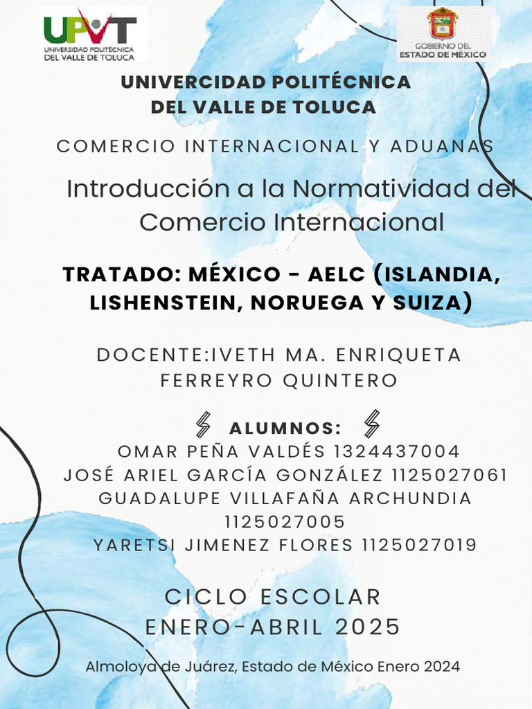 AELC-MEXICO | PDF | México | Libre comercio
