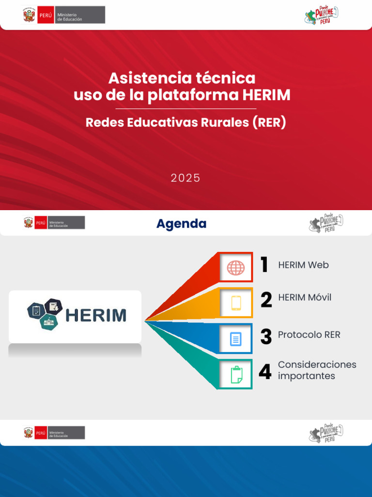 Guía de Uso HERIM para RER 2025 | PDF | Botón (Computación) | Contraseña