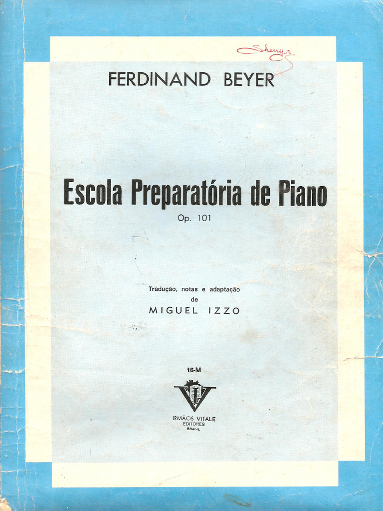 Beyer Escola Preparatoria Piano | PDF