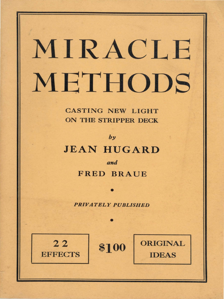 Miracle Methods No 1 | PDF | Playing Cards | Gaming Devices