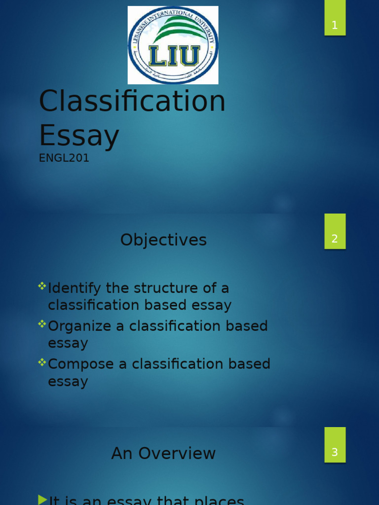 Classification Essay Structure Guide | PDF | Holidays | Essays