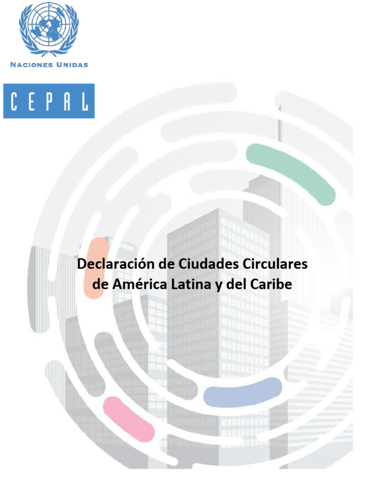 Declaracion Ciudades Circulares | PDF | Sustentabilidad | America latina