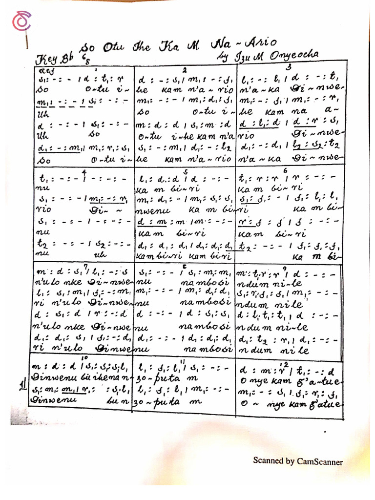 (Choirscript - Net) So Otu Ihe Ka M Na Ario Izu M Onyeocha Ac3d1 | PDF