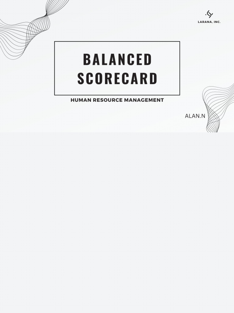 Balanced Scorecard PDF | PDF
