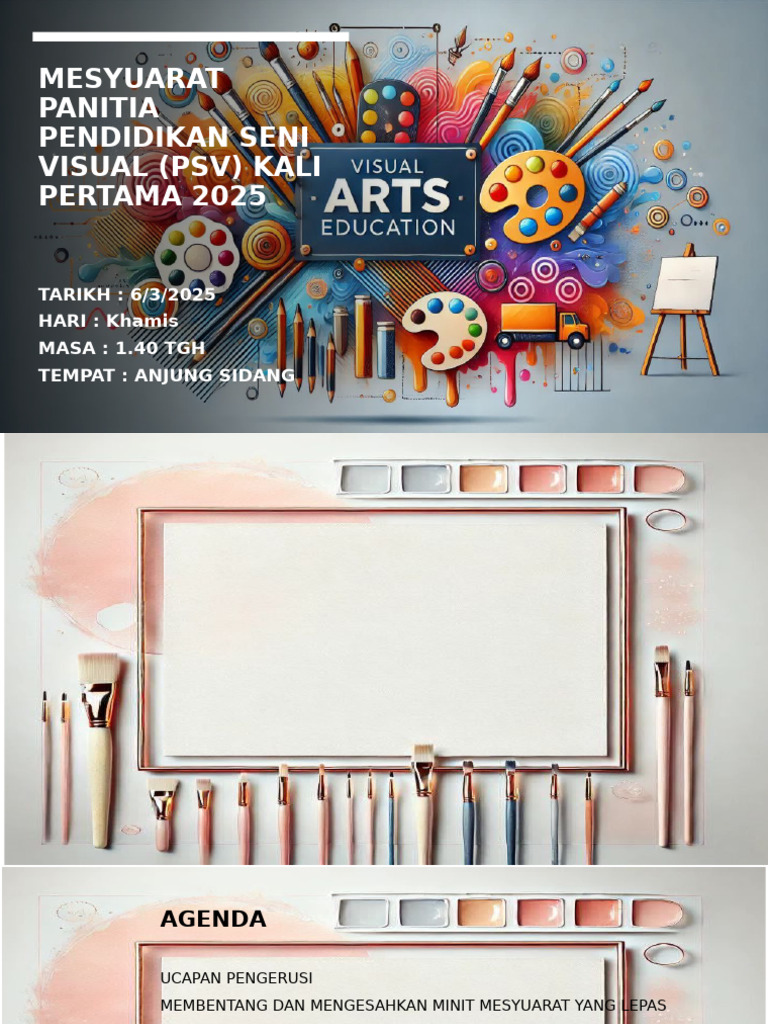 Mesyuarat Panitia Pendidikan Seni Visual (PSV) 2025 | PDF