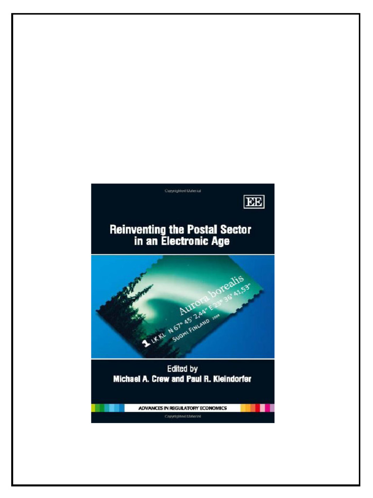 Reinventing The Postal Sector In An Electronic Age Michael A Crew pdf ...