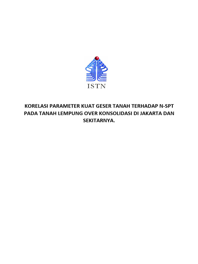 2017-2 Korelasi Parameter Kuat Geser Tanah Terhadap N-SPT | PDF