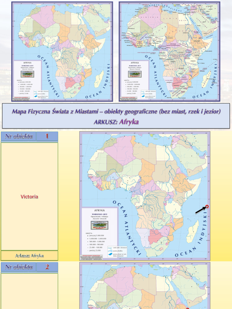 Mapa Fizyczna Swiata PR MIASTA 3 Afryka | PDF
