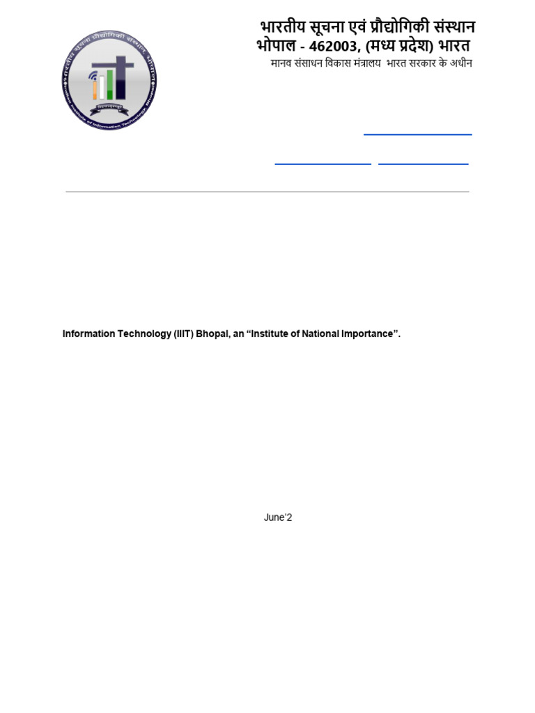 IIIT Bhopal Invitation Letter 30922 | PDF | Computing | Information Technology
