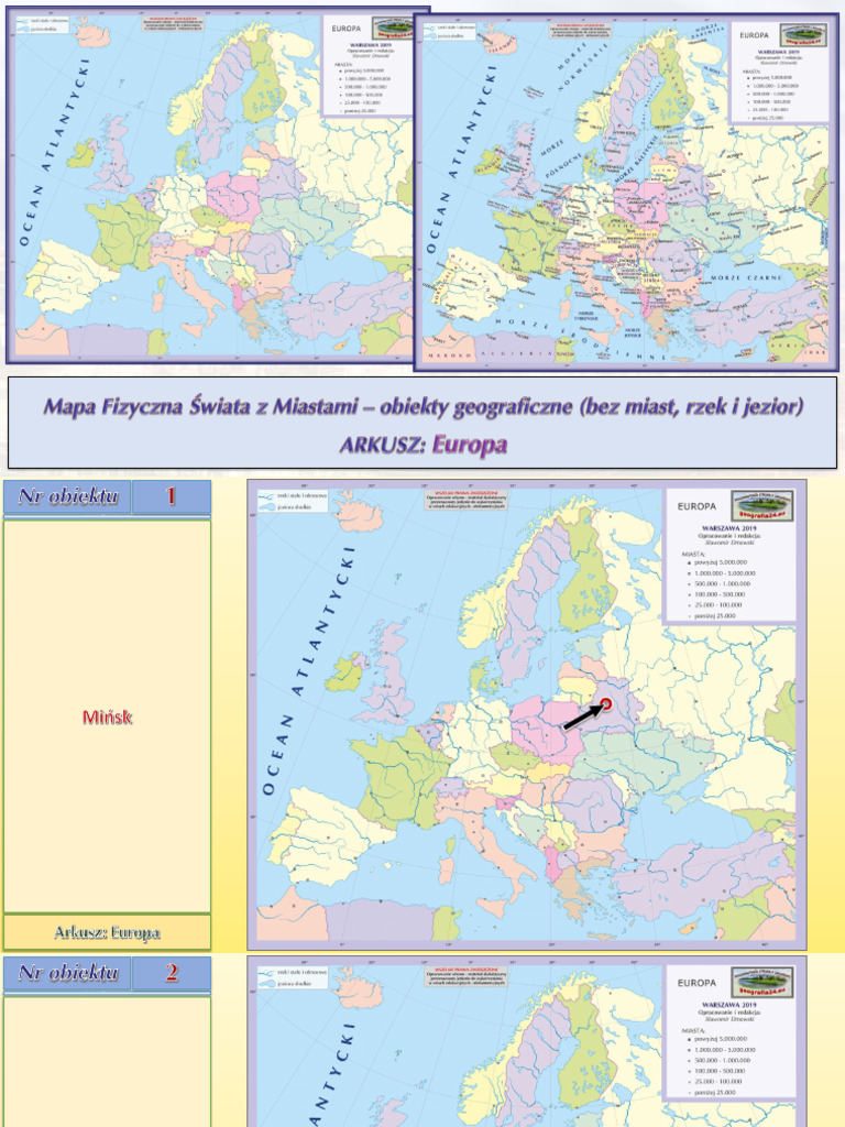 Mapa Fizyczna Swiata PR MIASTA 4 Europa | PDF