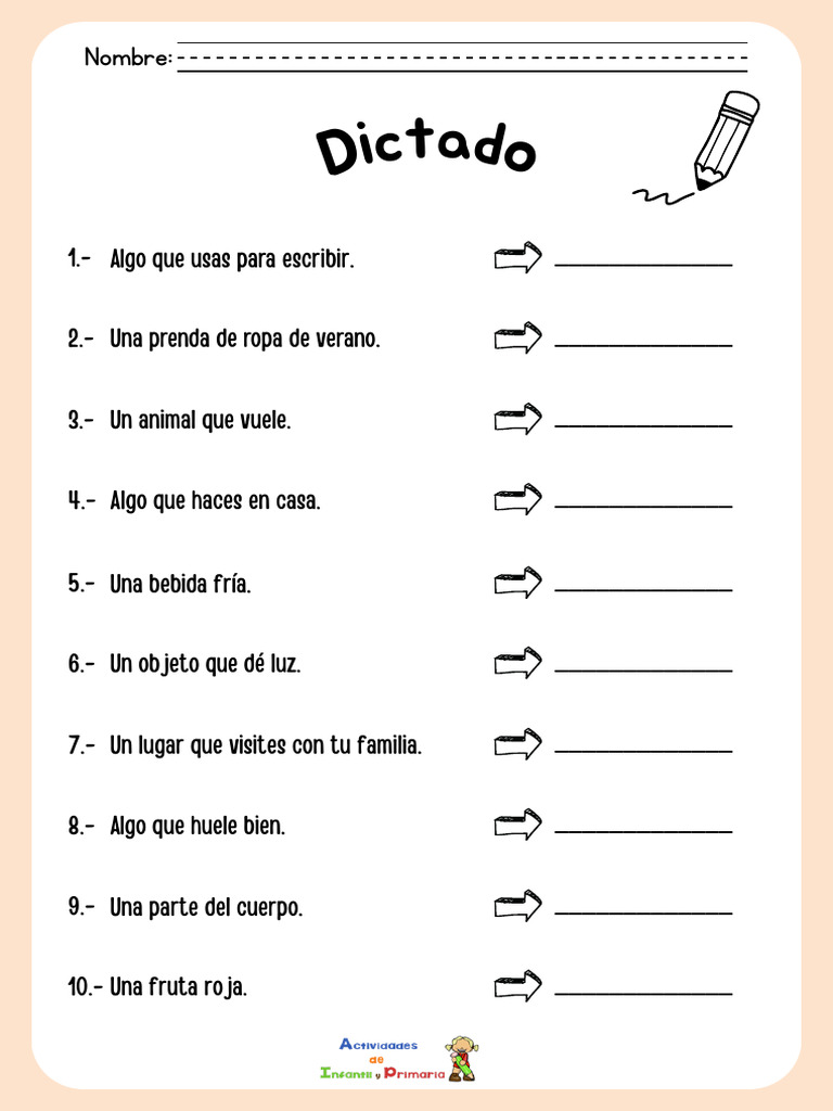 Dictados Divertidos para Niños | PDF