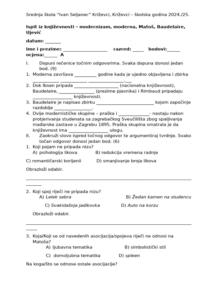 Kopija Datoteke Izk - Modernizam | PDF