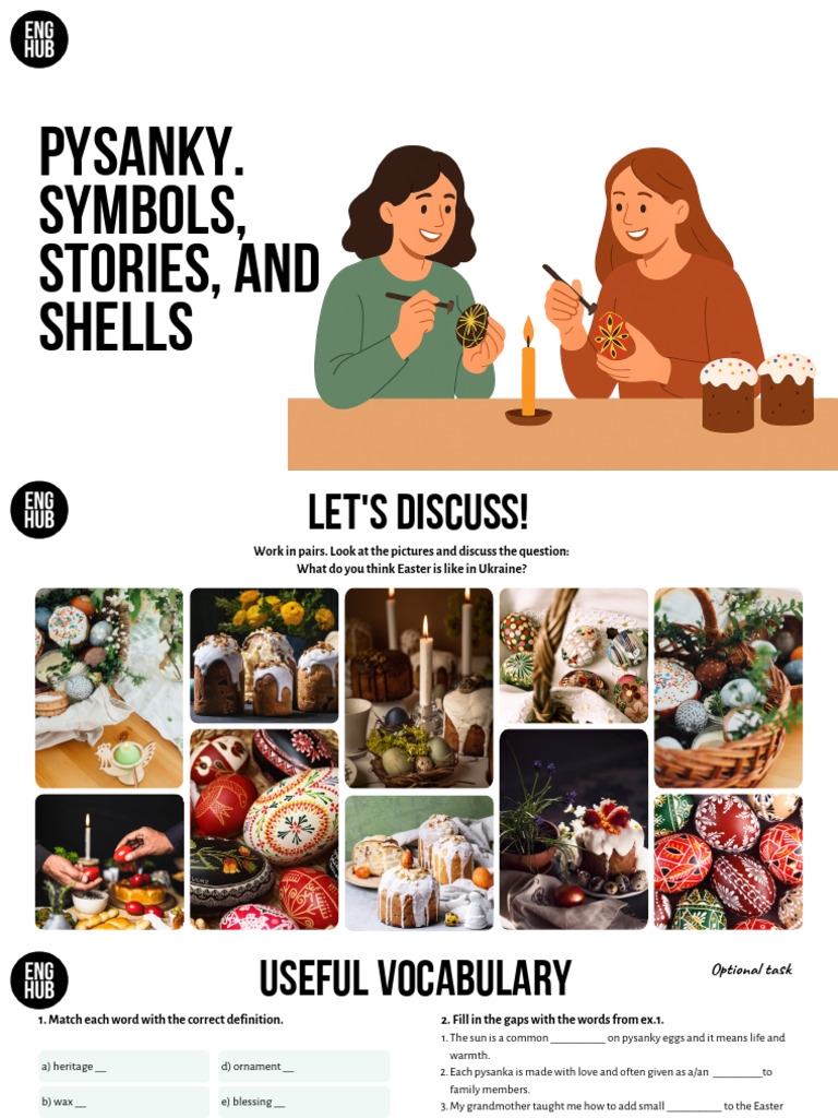 A2-B1 Pysanky. Symbols, Stories, and Shells SV | PDF