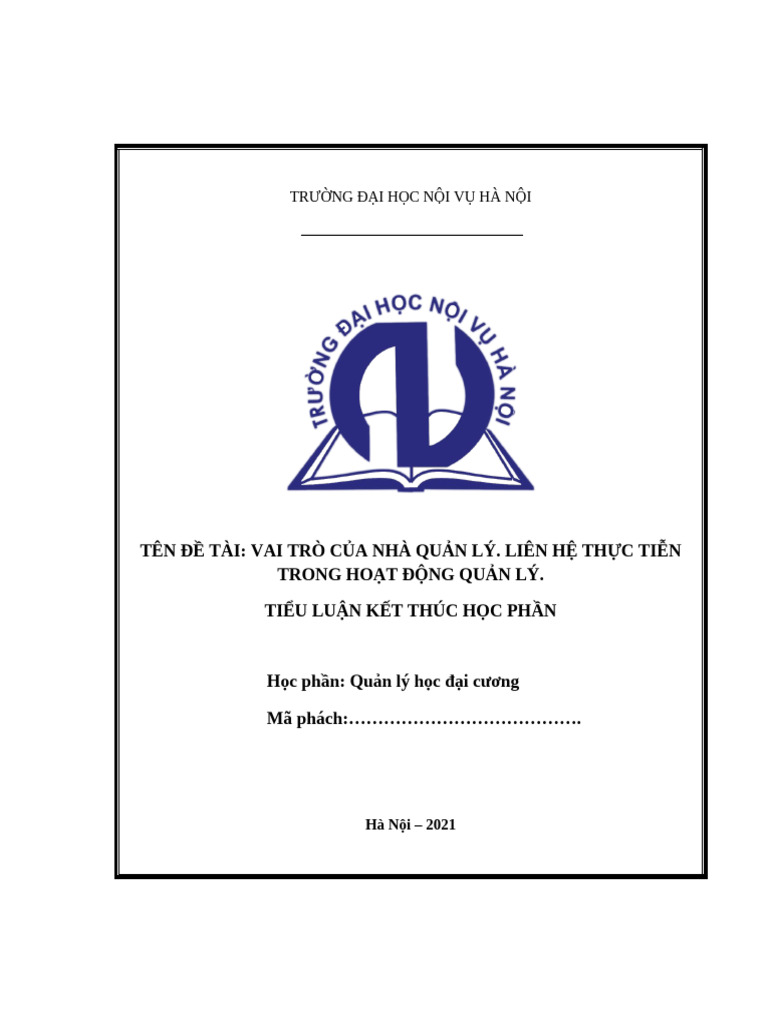 (123doc) - Quan-Ly-Hoc-Dai-Cuong | PDF
