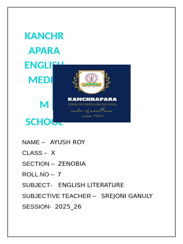 English Lit Project | PDF