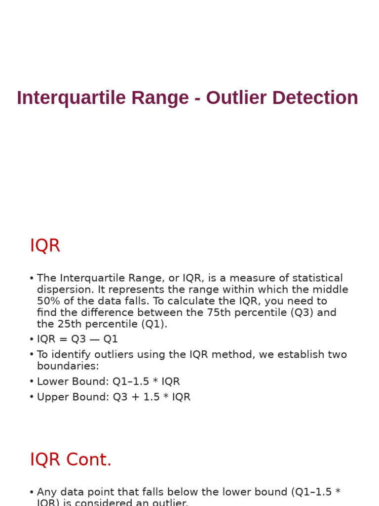 Interquartile Range | PDF