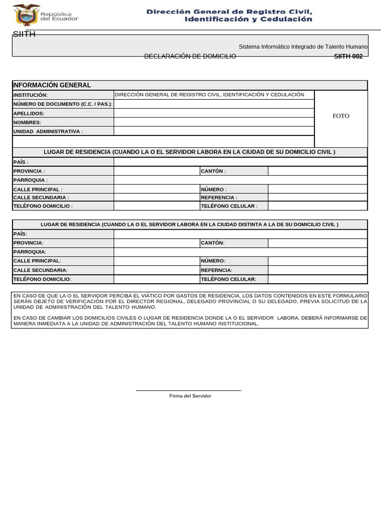Formulario Siith Zonal 002 2025 | PDF