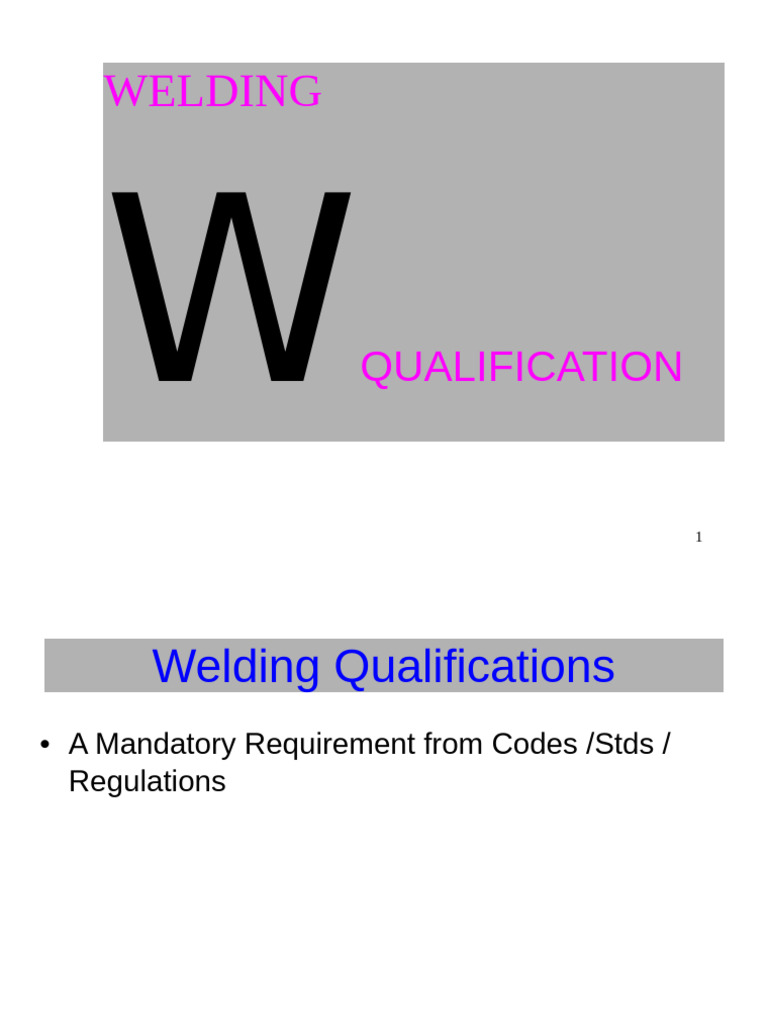 WPS - PQR - Welder Qualifications | PDF | Welding | Construction