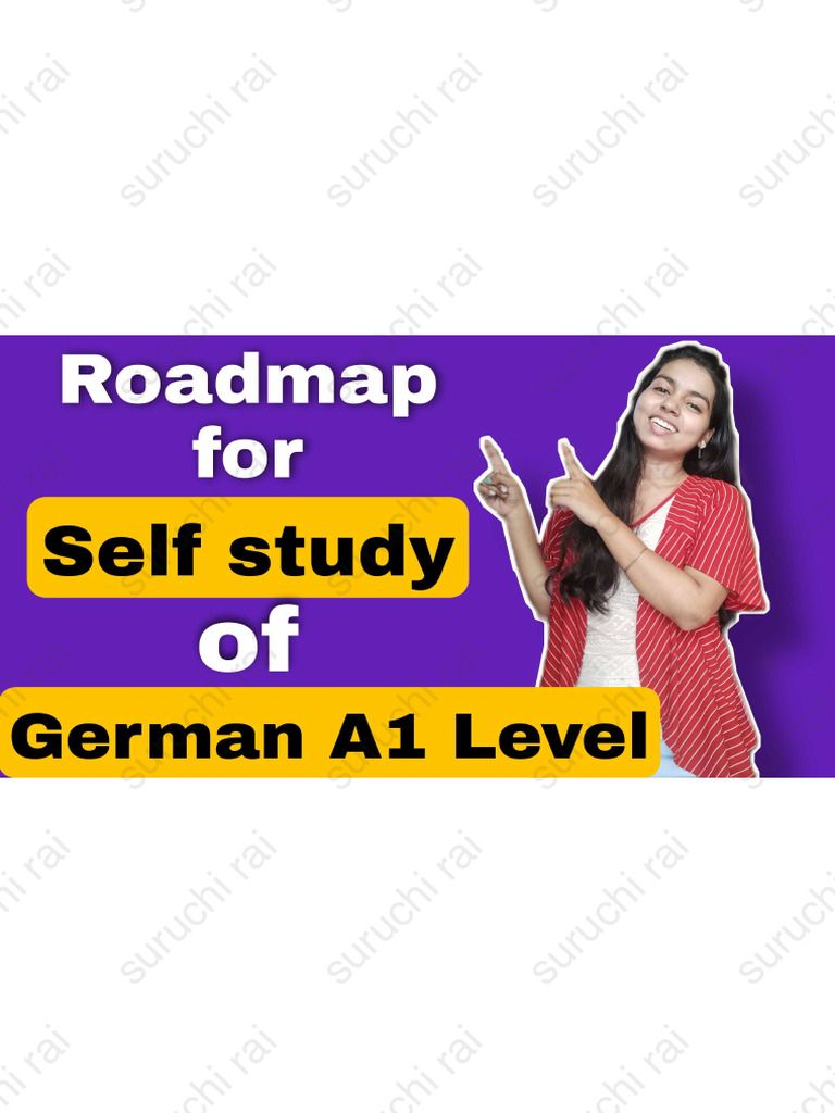 German A1 Self Study Roadmap | PDF