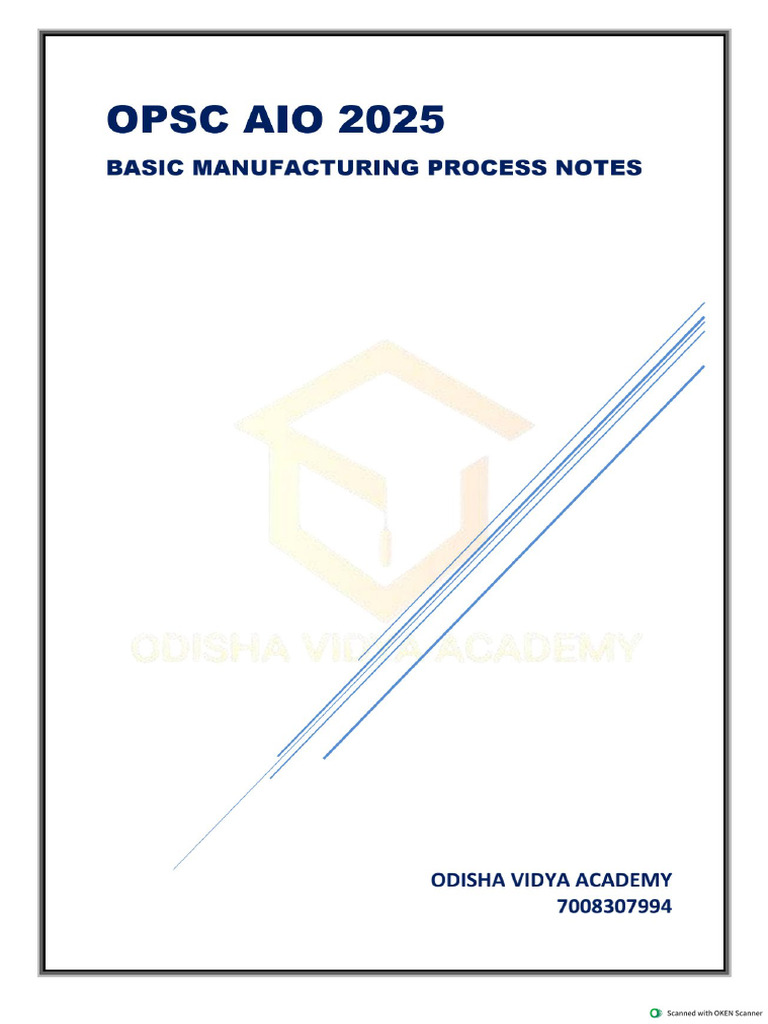 Opsc Aio Basic Manufacturing Process Notes - 54815895 - 2025 - 03 - 12 ...