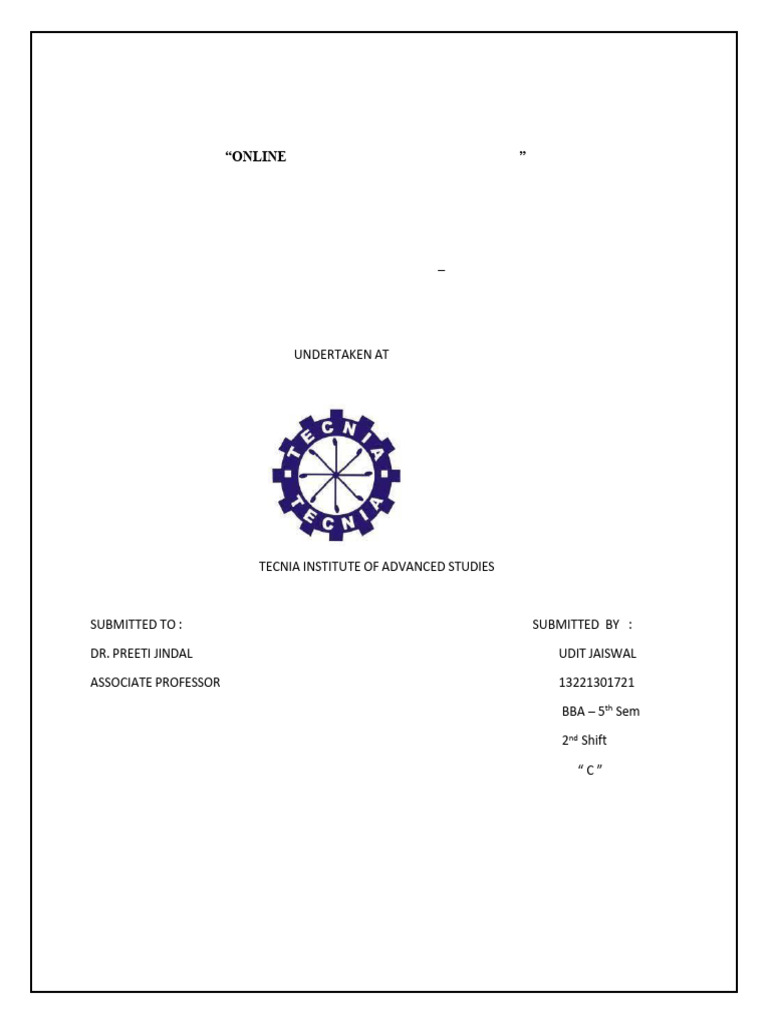 GST FINAL LIVE PROJECT (UDIT JAISWAL) | PDF | Taxes | Value Added Tax