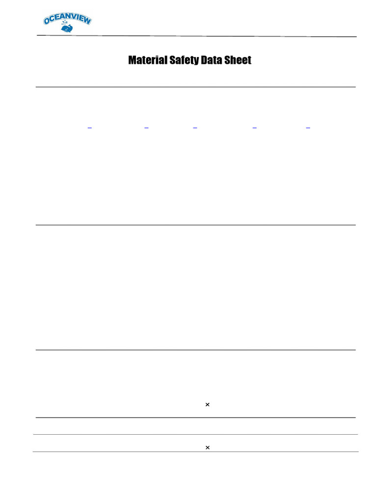 OceanFil DSP-1 MSDS 20170113 | PDF | Dangerous Goods | Occupational ...