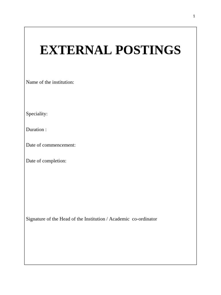 6 External Postings | PDF