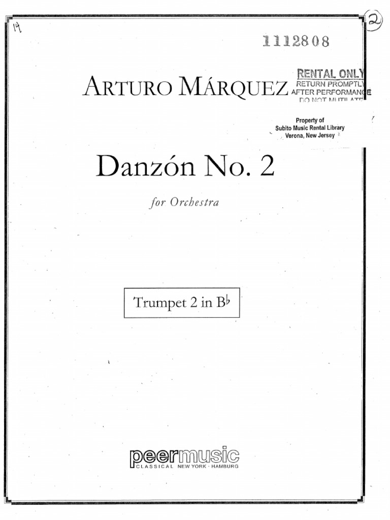 Danzon No. 2 - 14 - Trumpet II | PDF