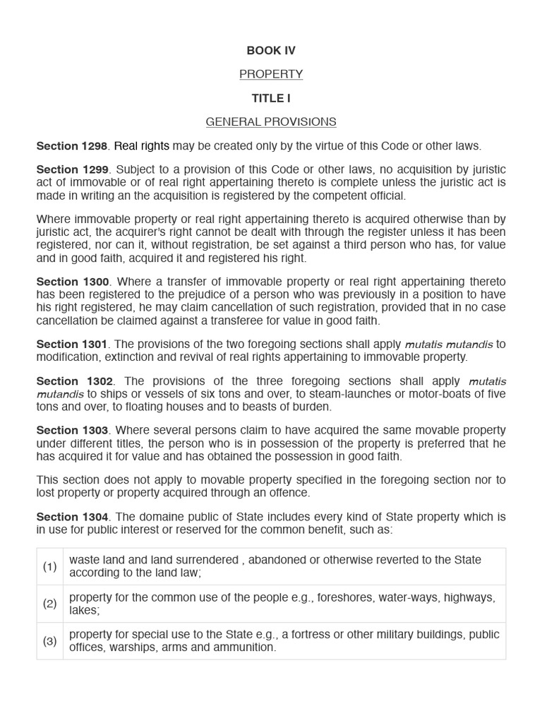 Sec. 1298–1710 (Thailand Civil and Commercial Code (Part III) - EnG | PDF | Property | Drainage