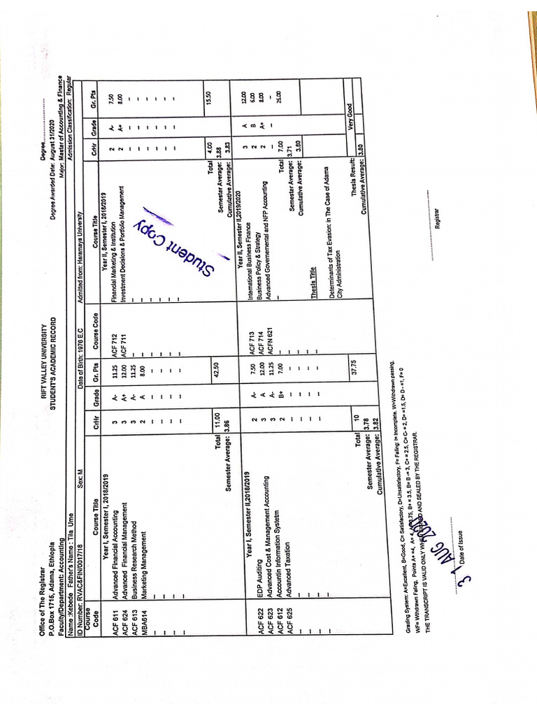 Kebede Tila Document | PDF