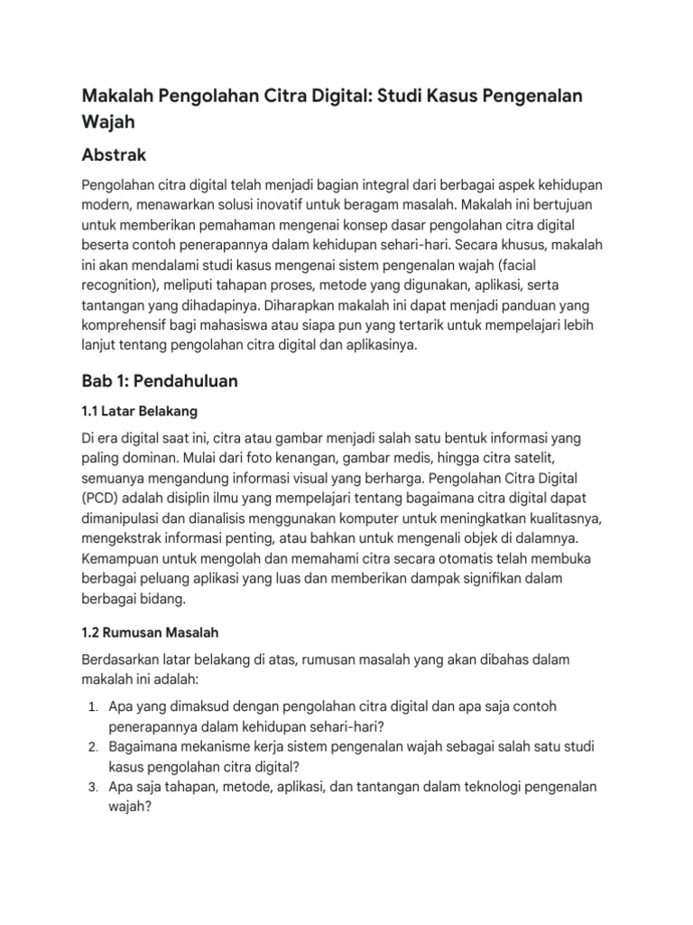 Tugas Pengolahan Citra Digital | PDF