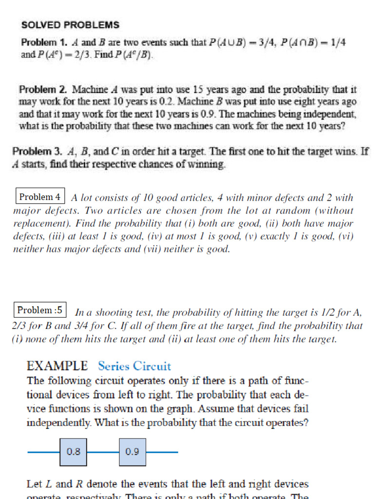 Problems On Probability | PDF