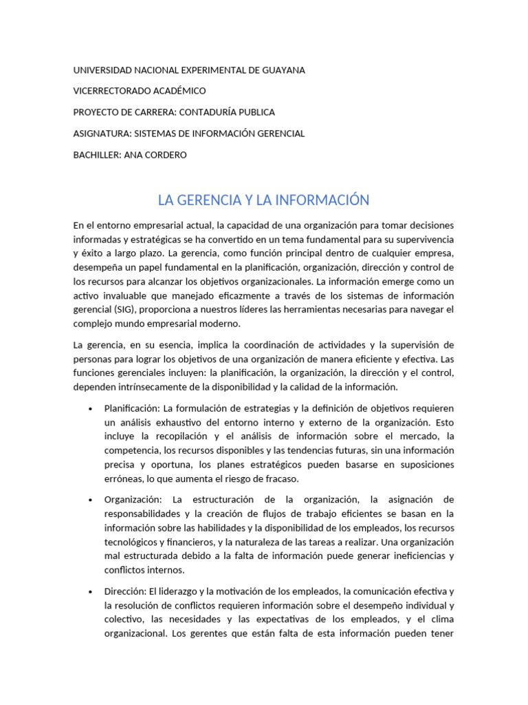 Informe Tema #1 C.E2 | PDF | Sistema de información geográfica | Planificación de recursos ...