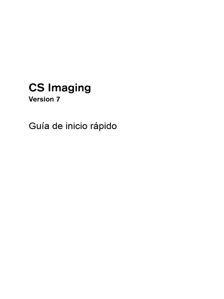 Manual CS Imaging Software v7 | PDF | Ventana (informática) | Microsoft ...