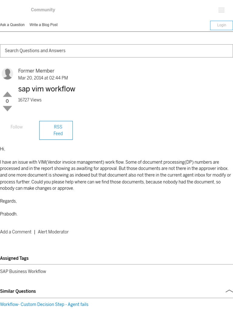 Sap Vim Workflow | PDF | Computing