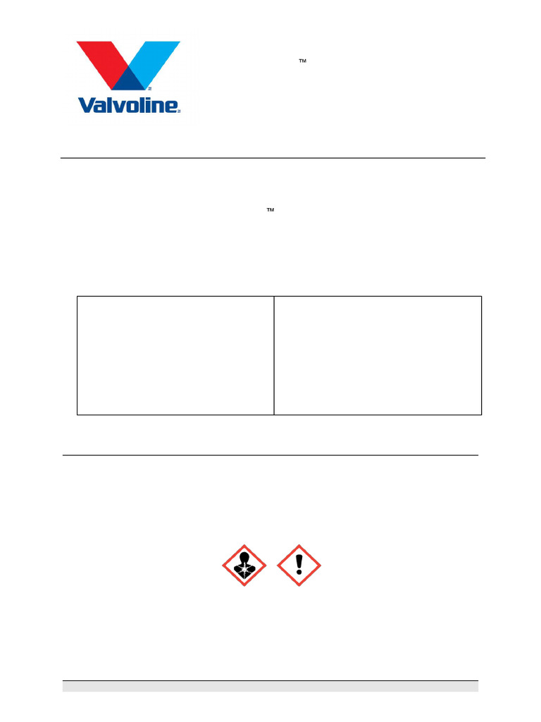Ficha de Seguridad ZEREX Extended Life Heavy Duty (Refrigerante Coolant) | PDF | Toxicity ...