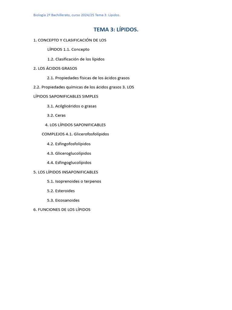 Tema 3_los Lípidos | PDF | Lipoproteína | Lípido