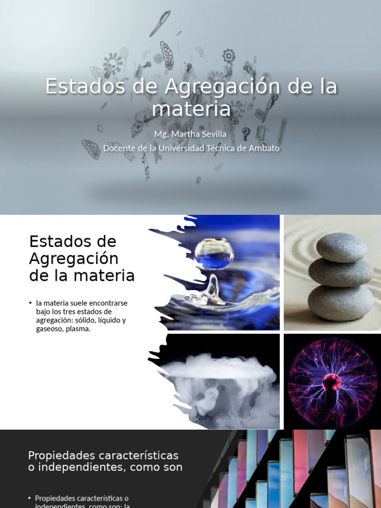 Estados de Agregacion de La Materia | PDF | Plasma (Física) | Gases