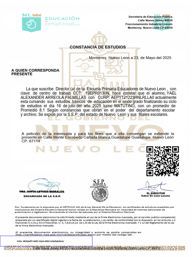 Constancia Yael Alexander | PDF