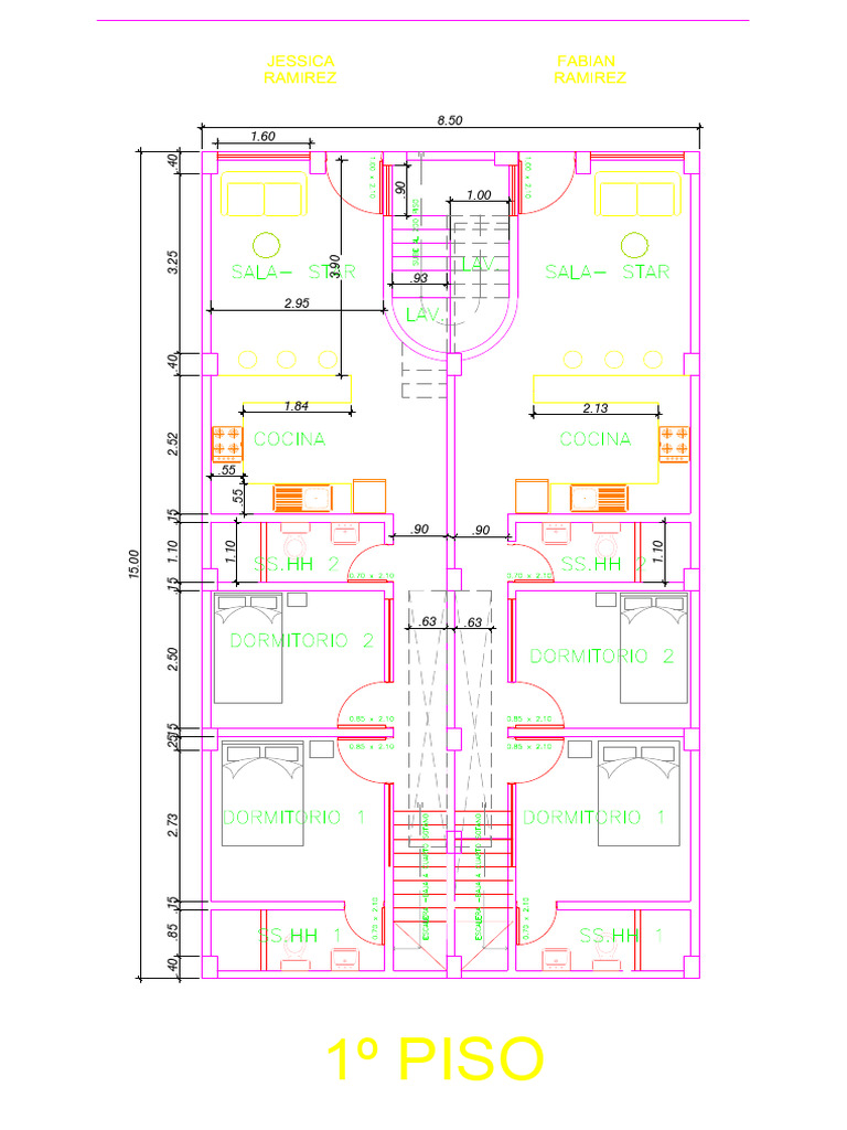 PLANOS DE VIVIENDA MULTIFAMILIAR | PDF