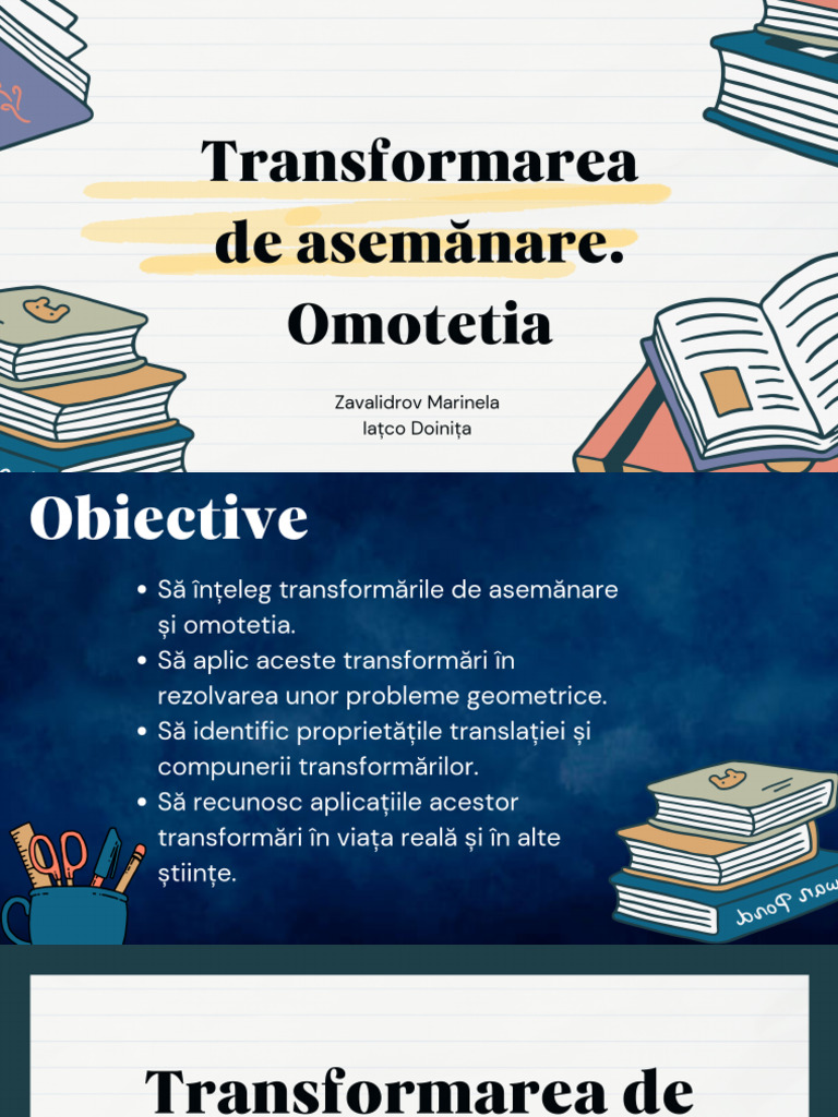 Transformarea de Asemănare. Omotetia | PDF