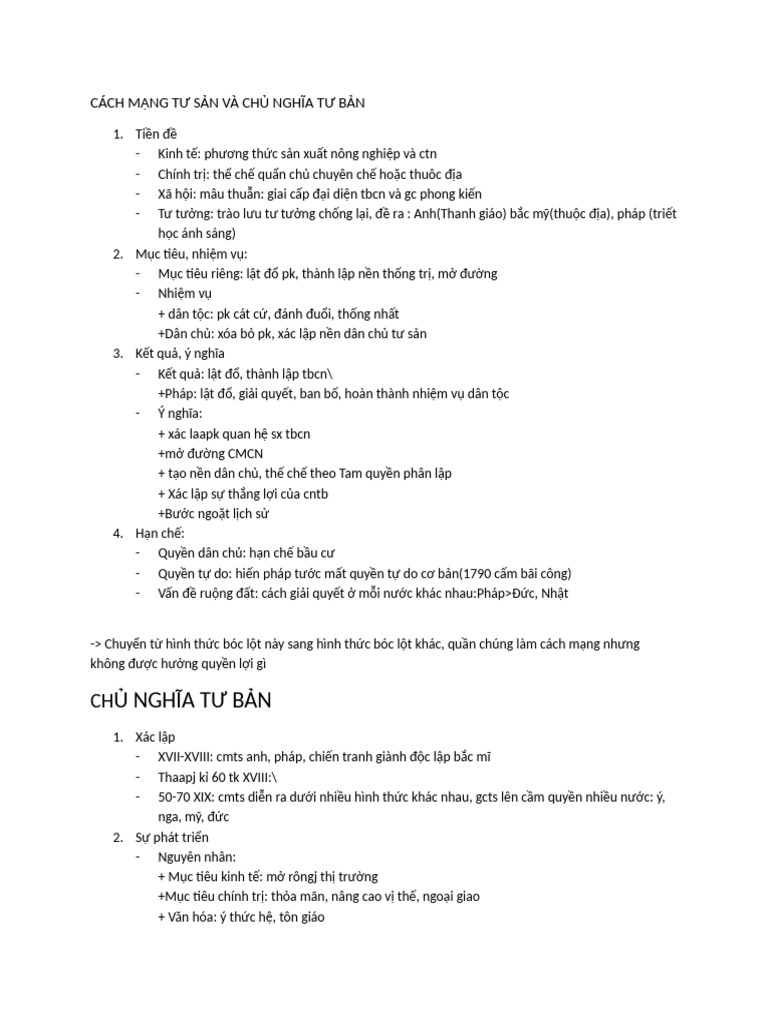 Cách M NG Tư S N Và CH Nghĩa Tư B N | PDF