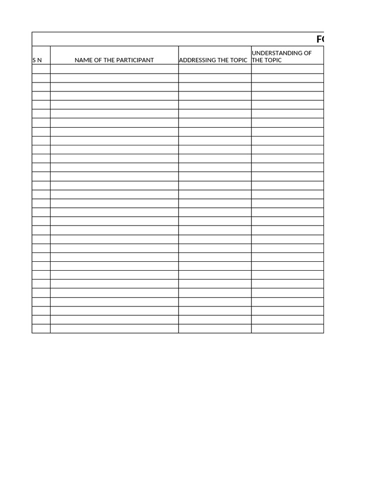 Format For Judging A Debate | PDF