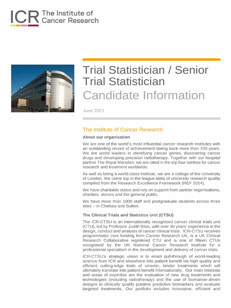 Job Description - Statistician | PDF