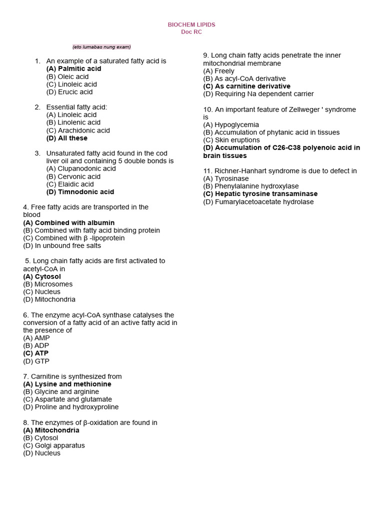 Inbound 6223729775221729829 | PDF | Fatty Acid | Lipoprotein
