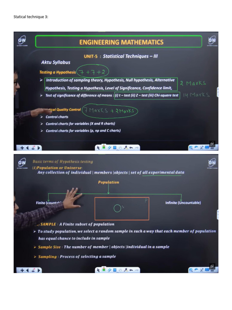 Statical Technique 3 | PDF
